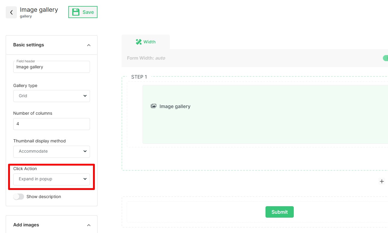 Forms with photo gallery | QForm