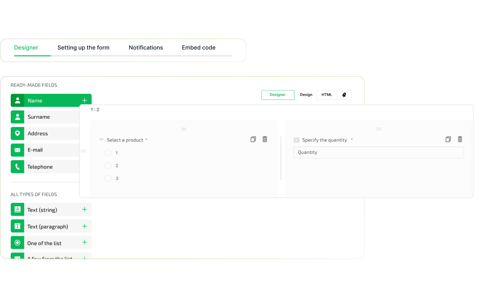 Order Form On The Website Create It For Free In The Form Builder