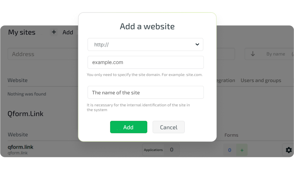 Pop Up Form Create A Form In A Pop Up Window In The Free Constructor 5265